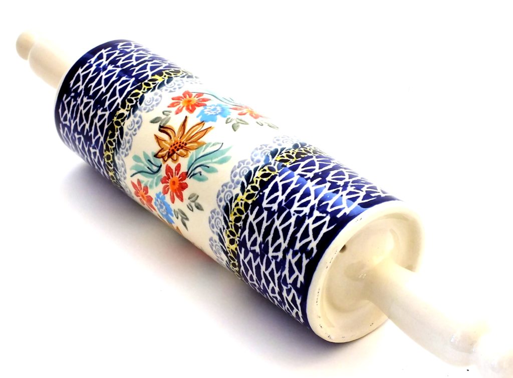 15" Rolling Pin-Unikat - Color Palette Polish Pottery Outlet