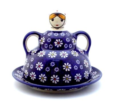 Cheese Lady Medium Unikat - Color Palette Polish Pottery Outlet