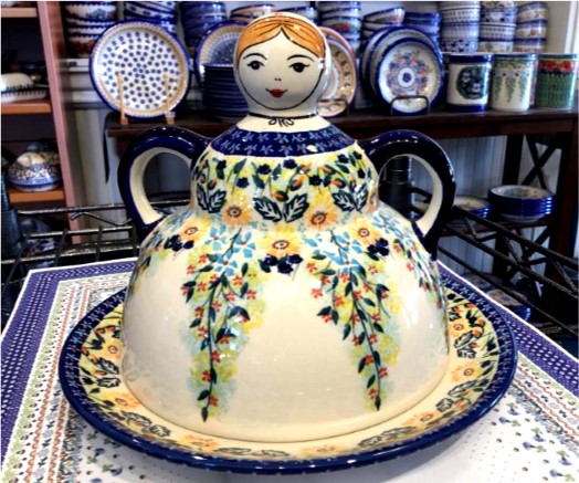 Cheese Lady Medium-Unikat Signature - Color Palette Polish Pottery
