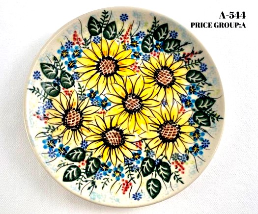 A544 Sunflower - Color Palette Polish Pottery Outlet